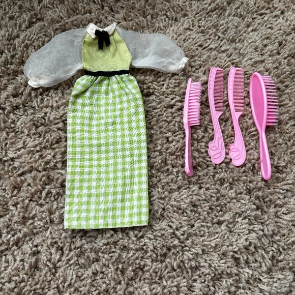 Barbie | Toys | Barbie Quick Curl Kelley Doll Clothes 972 Dress With ...